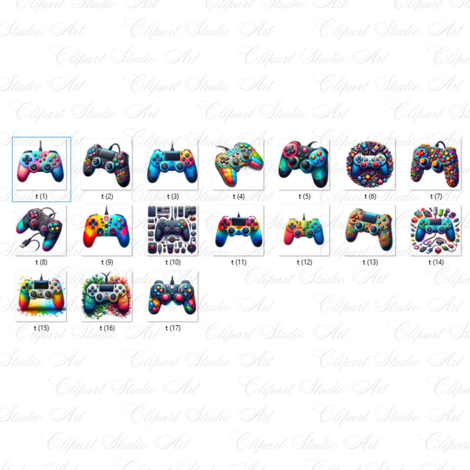 Colorful Game Controller Clipart, Colorful and Realistic Game Consoles ...
