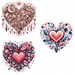 17 Flower Valentine Heart Clipart, Valentine Heart Unique Clipart ...