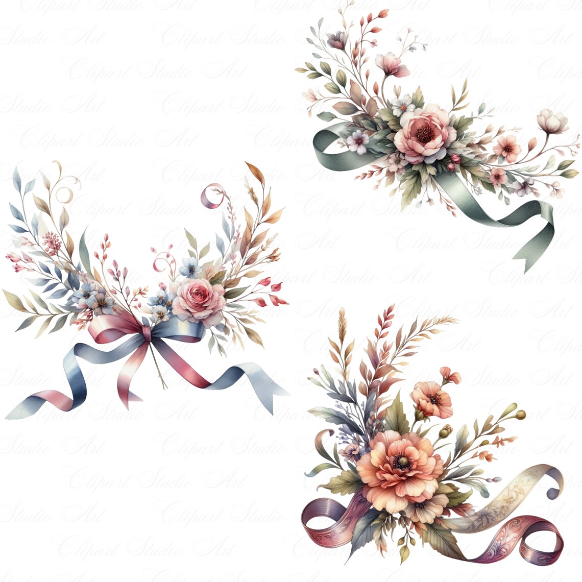 25 Floral Ribbon Clipart, High Quality Floral Ribbon Clipart ...