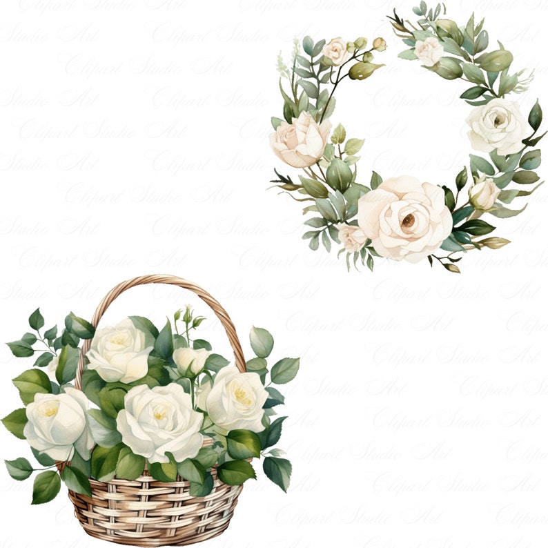 103 White Rose Bundle Bouquet, Gift Basket Rose, Rose With Golden ...