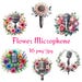 16 Flower Microphone Clipart, Superstar Flower Microphone Clipart ...