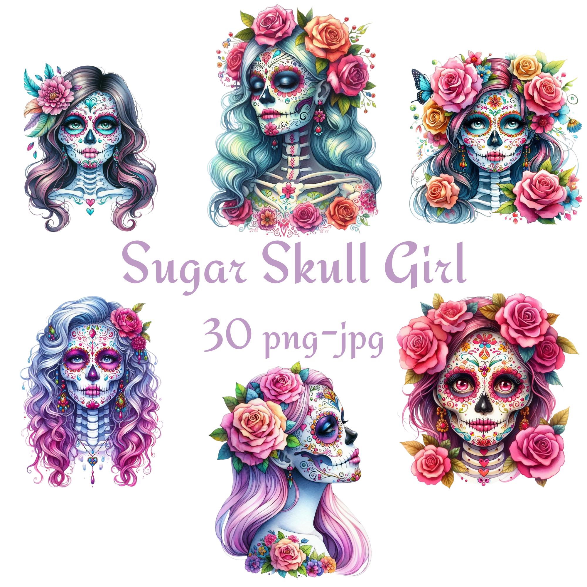 Suikerschedel Meisje Tekening Tumblr Suiker Schedel Vrouw Svg Png Jpg