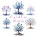 20 Crystal Tree Clipart, High Quality Crystal Tree Clipart, Watercolor ...