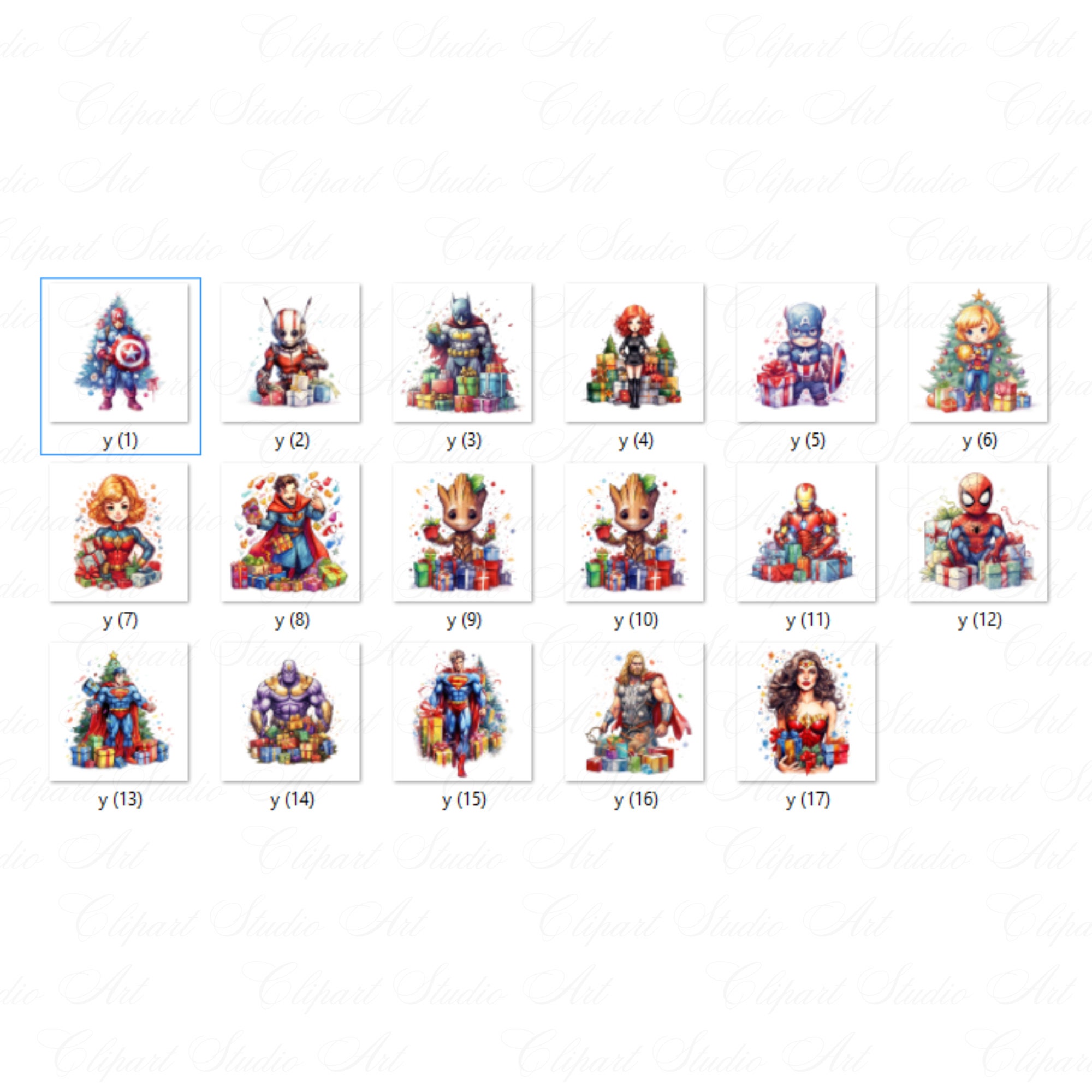 17 Christmas Superhero Clipart, Christmas Superheroes Avengers Clipart ...