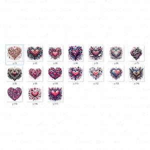17 Flower Valentine Heart Clipart, Valentine Heart Unique Clipart ...
