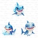 Cute Baby Shark Clipart, Baby Shark Clipart, Cute Baby Shark Under the ...