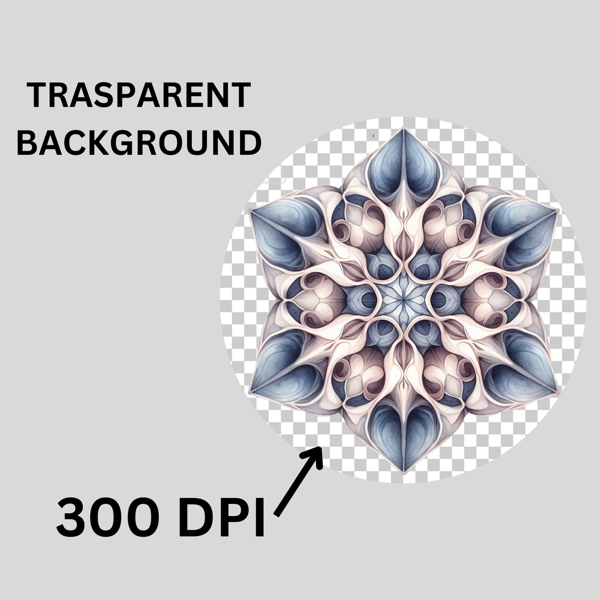 16 Symmetrical Shapes Clipsrt, Improvised Shapes Clipart, Watercolor ...