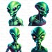 Allien Clipart, Space Alien Clipart, Celestial Alien Clipart ...