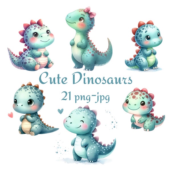 Dinosaur Clipart - Etsy