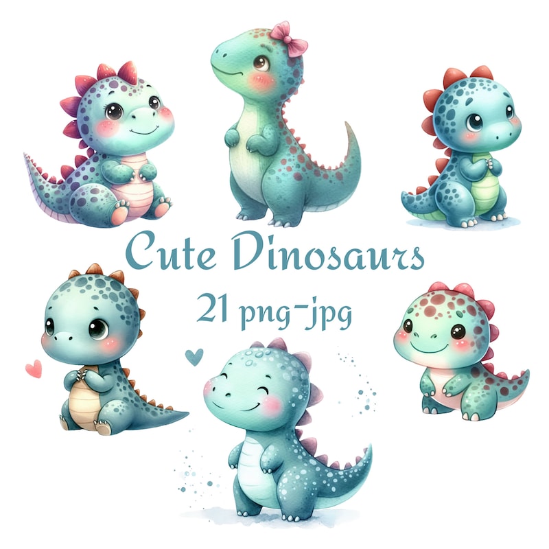 Dinosaur Clipart - Etsy