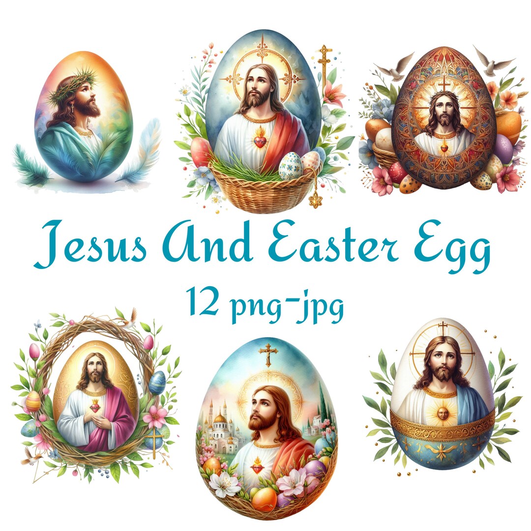 12 Jesus and Easter Egg Clipart, Jesus With Easter Egg Clipart, Easter ...