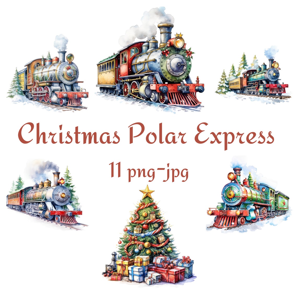 11 Christmas Polar Express Train Clipart ,christmas Polar Express ...