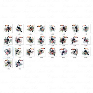 26 Floral Toucan Bird Clipart, Lucky Bird Clipart, High Quality ...