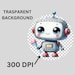 18 Cute Robots Clipart, Cute Robots Transparent Background, Watercolor ...