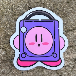 Kirby Gamecube Sticker waterproof Nintendo - Etsy