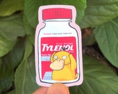 Psyduck Sticker Waterproof Pokemon Sticker - Etsy