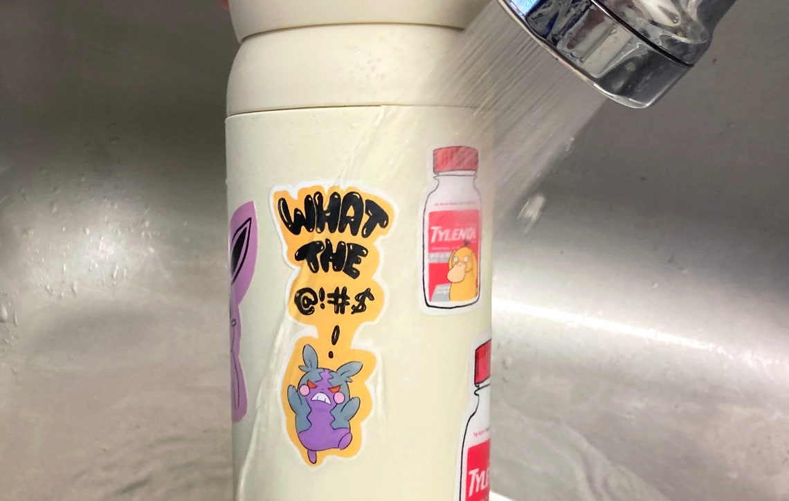 Psyduck Sticker Waterproof Pokemon Sticker - Etsy