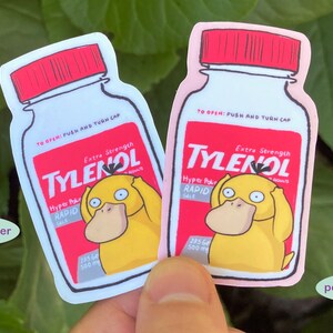 Psyduck Sticker, Waterproof Pokemon Sticker - Etsy