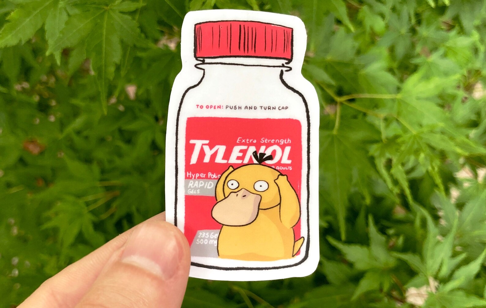 Psyduck Sticker Waterproof Pokemon Sticker - Etsy