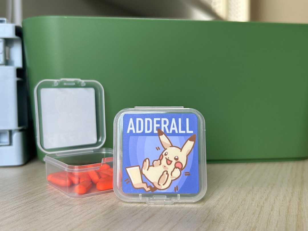 Pikachu, Pokemon adderall Travel Case, Organizer, First Aid Kit, Pill ...