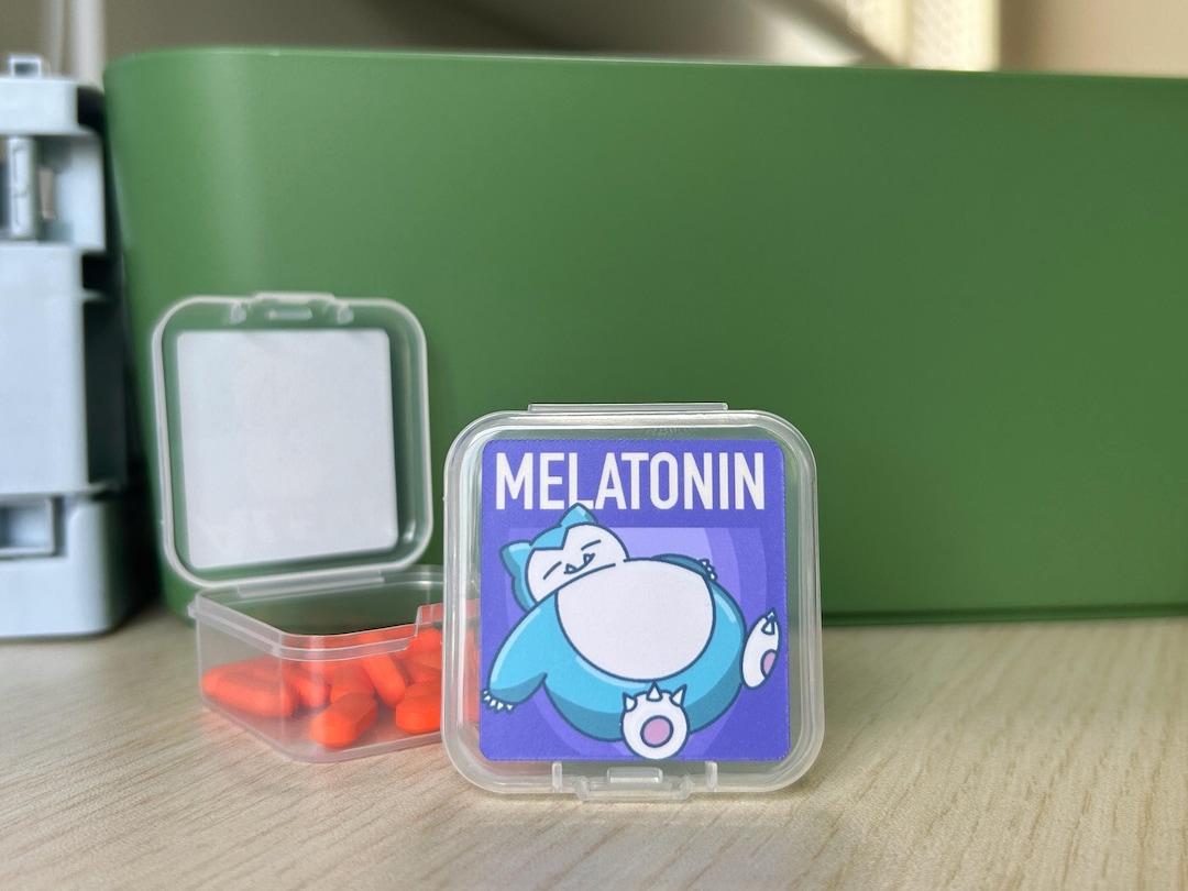 Snorlax, Pokemon melatonin Travel Case, Organizer, First Aid Kit, Pill ...