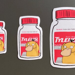 Psyduck Sticker, Waterproof Pokemon Sticker - Etsy
