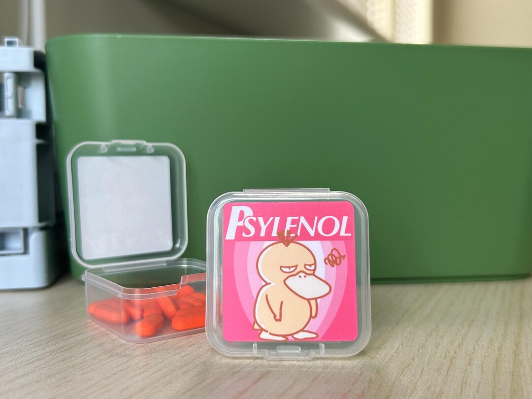 Psyduck, Pokemon tylenol Travel Case, Organizer, First Aid Kit, Pill ...