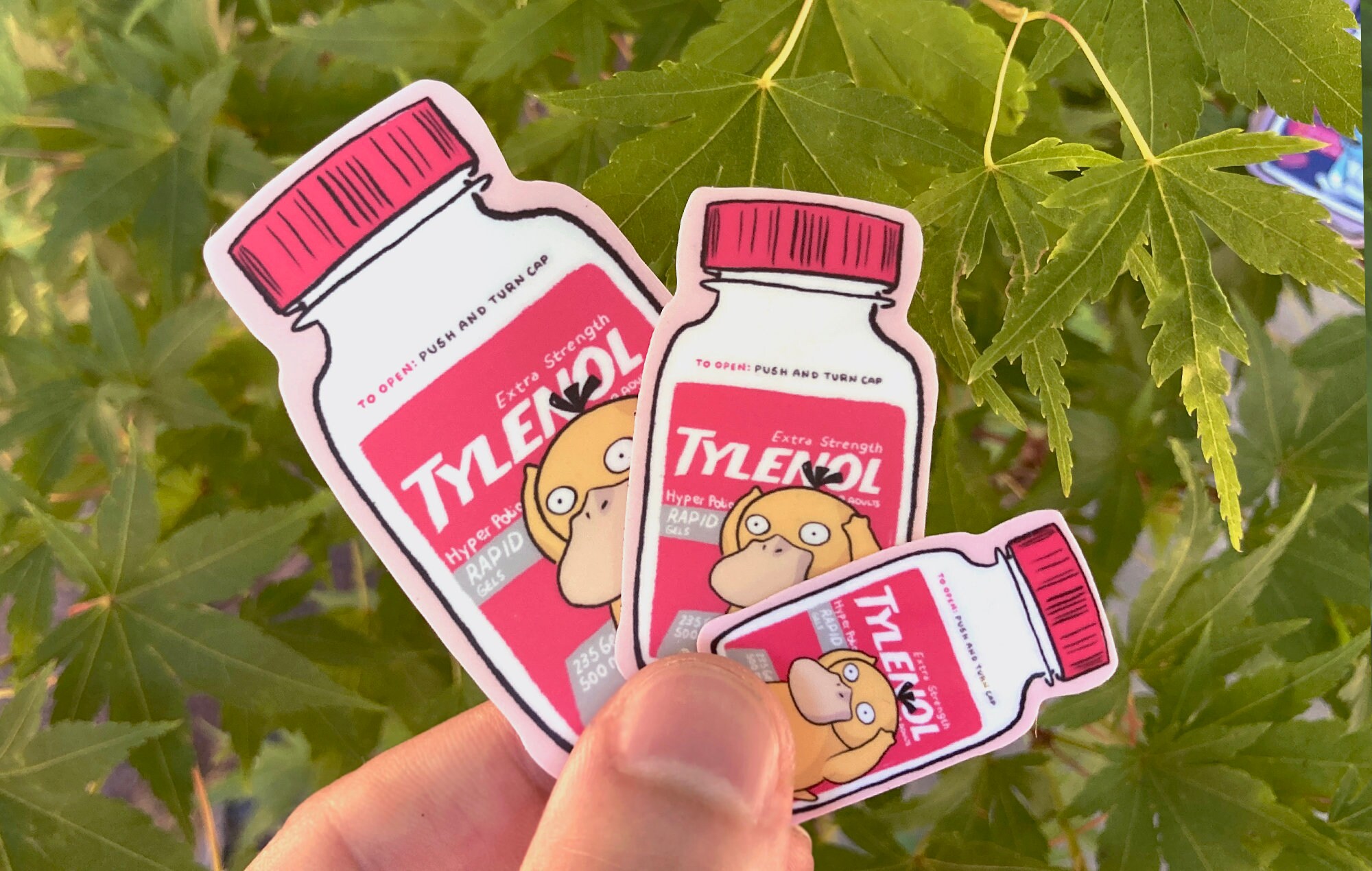 Psyduck Sticker Waterproof Pokemon Sticker - Etsy