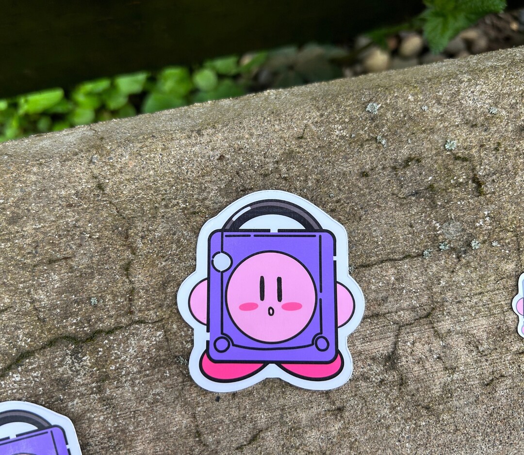 Kirby Gamecube Sticker waterproof Nintendo - Etsy