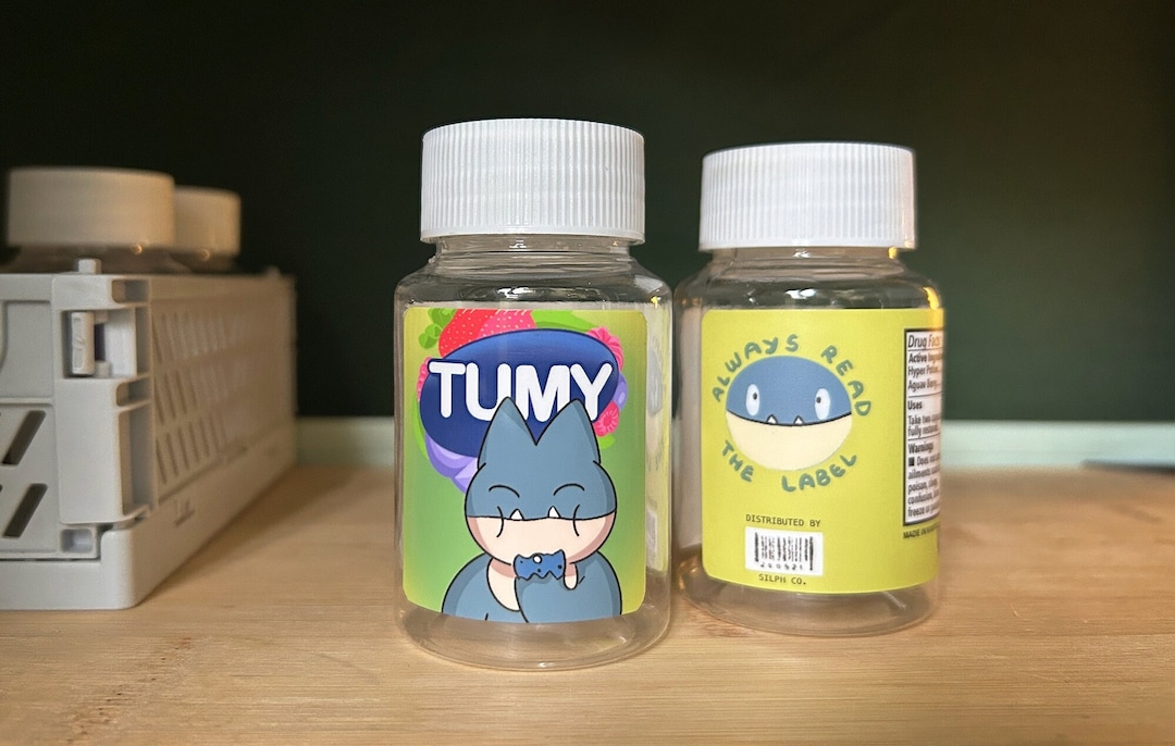 Munchlax, Pokemon tums Bottle, Travel Case, Organizer, First Aid Kit ...