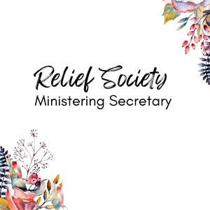 Relief Society Presidency Binders; Bundle; Printable Binder Fronts ...