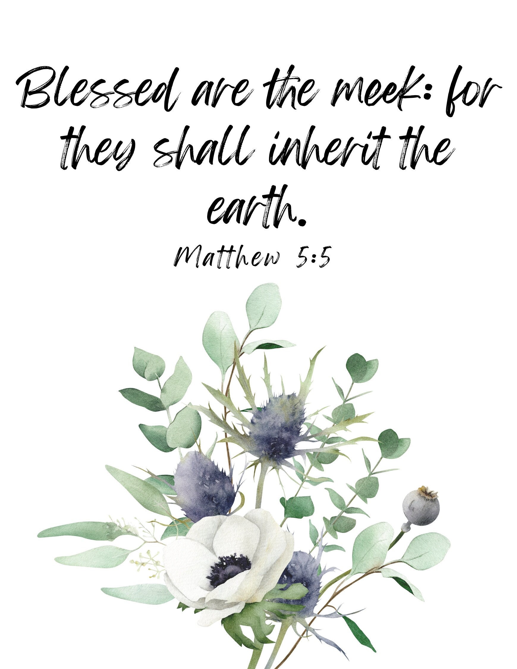 Blessed Are the Meek; Relief Society; Relief Society Poster; Scripture ...