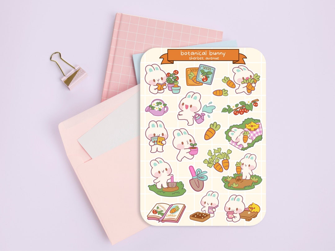 Cute Sticker Sheet Kawaii Sticker Pack Mini Food Stickers Handdrawn ...
