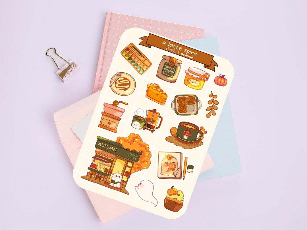 Cute Sticker Sheet - Kawaii Sticker Pack - Mini Flower Stickers ...
