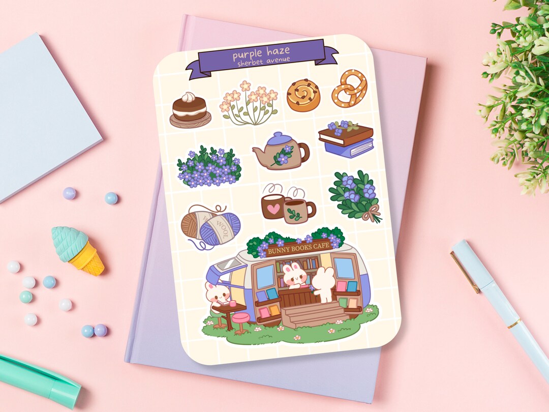 Cute Sticker Sheet - Kawaii Sticker Pack - Mini Flower Stickers ...