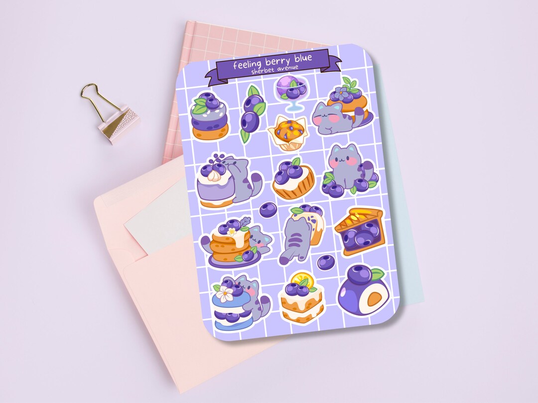 Cute Sticker Sheet Kawaii Sticker Pack Mini Flower Stickers Handdrawn ...