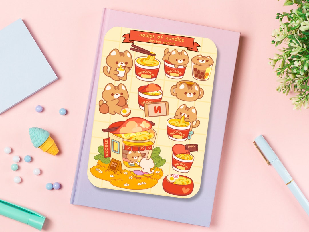 Cute Sticker Sheet - Kawaii Sticker Pack - Mini Food Stickers ...