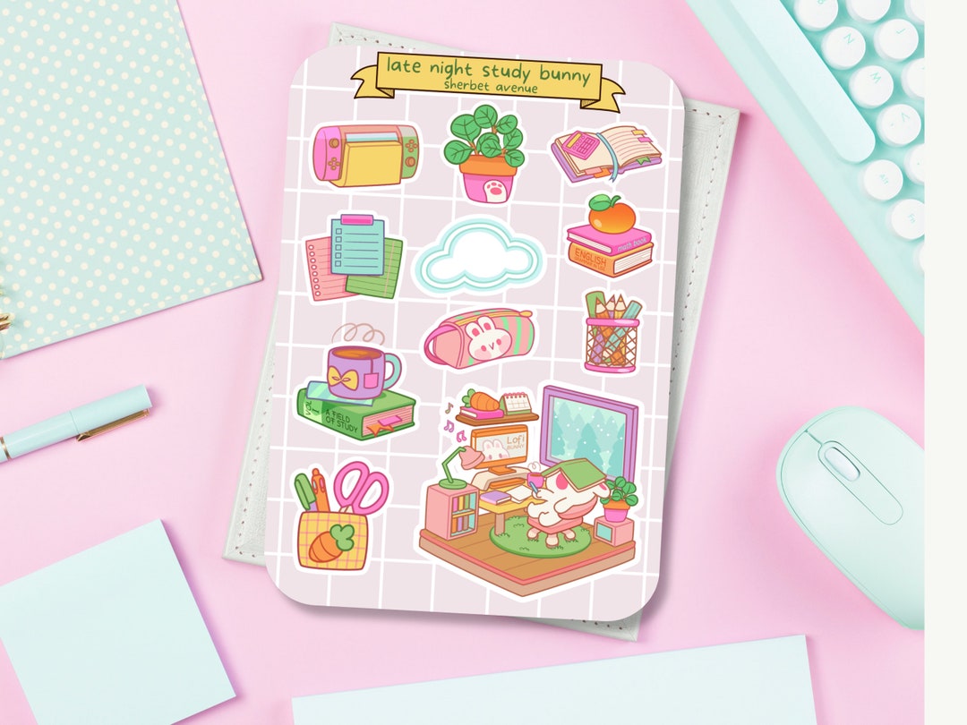 Cute Sticker Sheet - Kawaii Sticker Pack - Mini Food Stickers ...