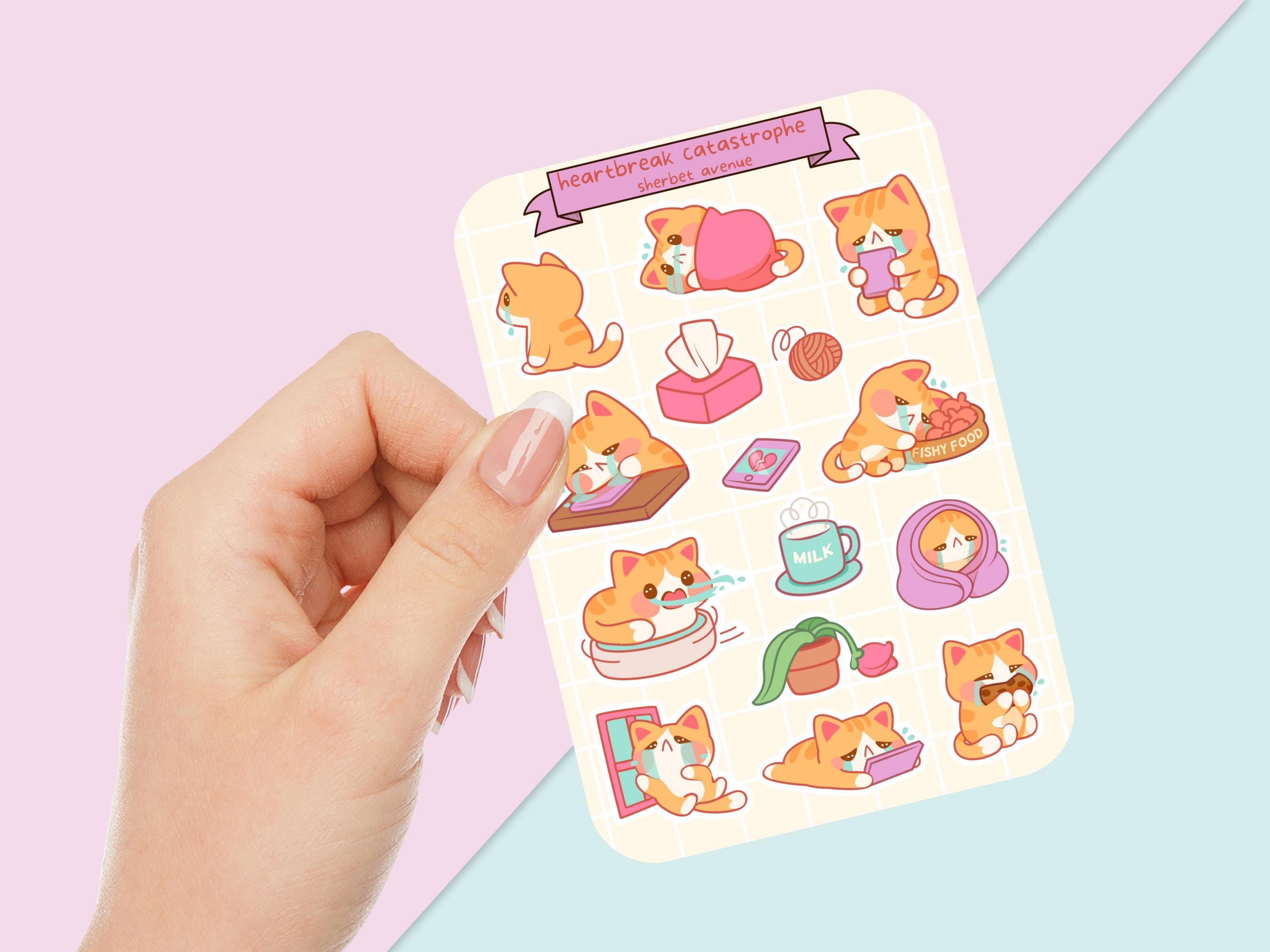 Cute Sticker Sheet - Kawaii Sticker Pack - Mini Flower Stickers ...
