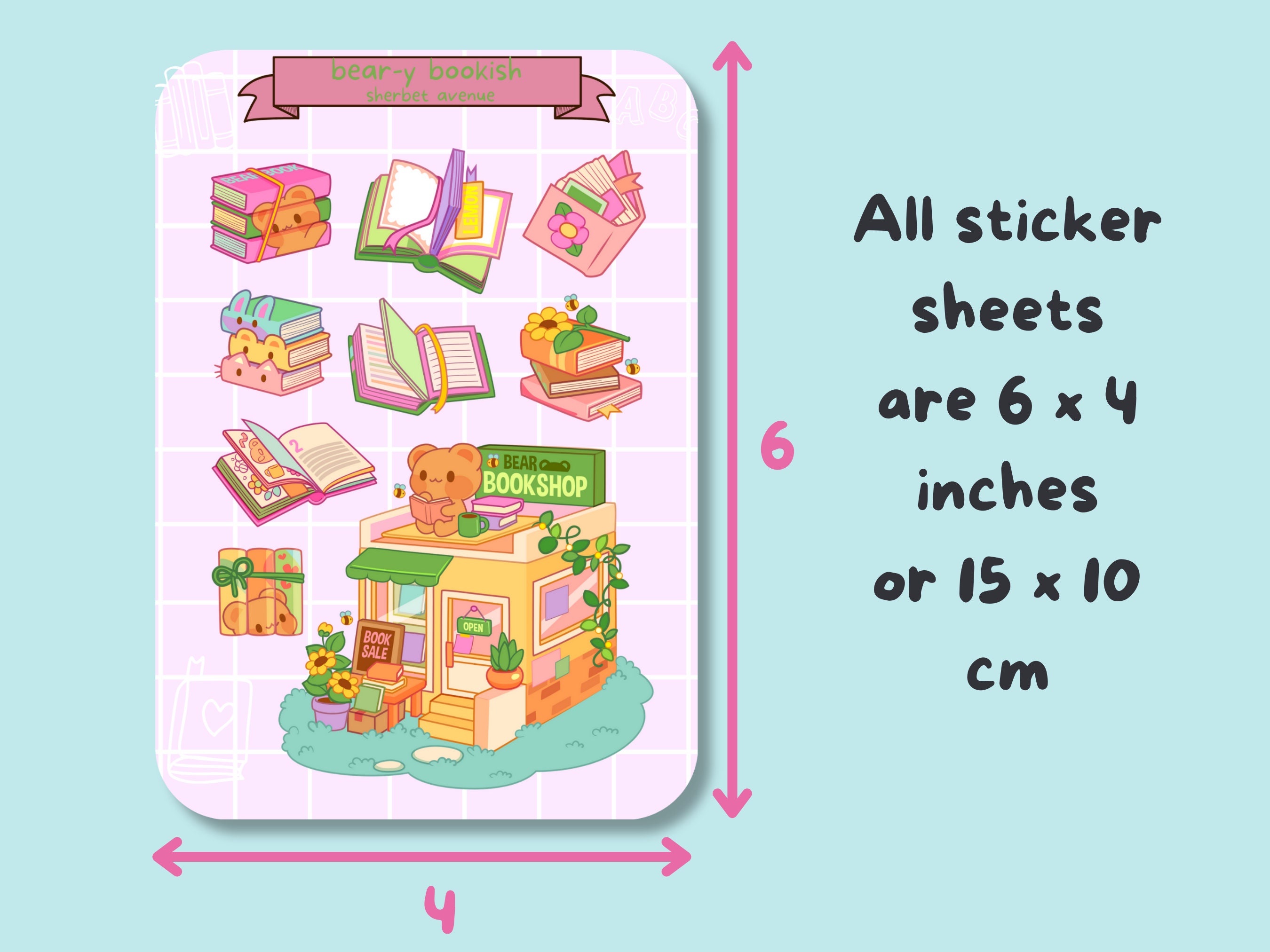 Cute Sticker Sheet Kawaii Sticker Pack Mini Food Stickers Handdrawn ...