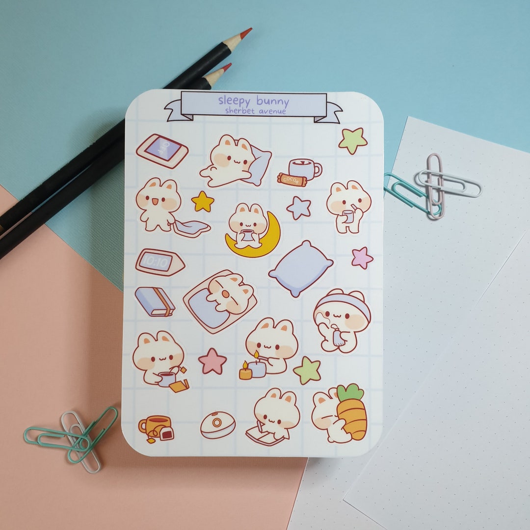 Cute Sticker Sheet - Kawaii Sticker Pack - Mini Food Stickers ...