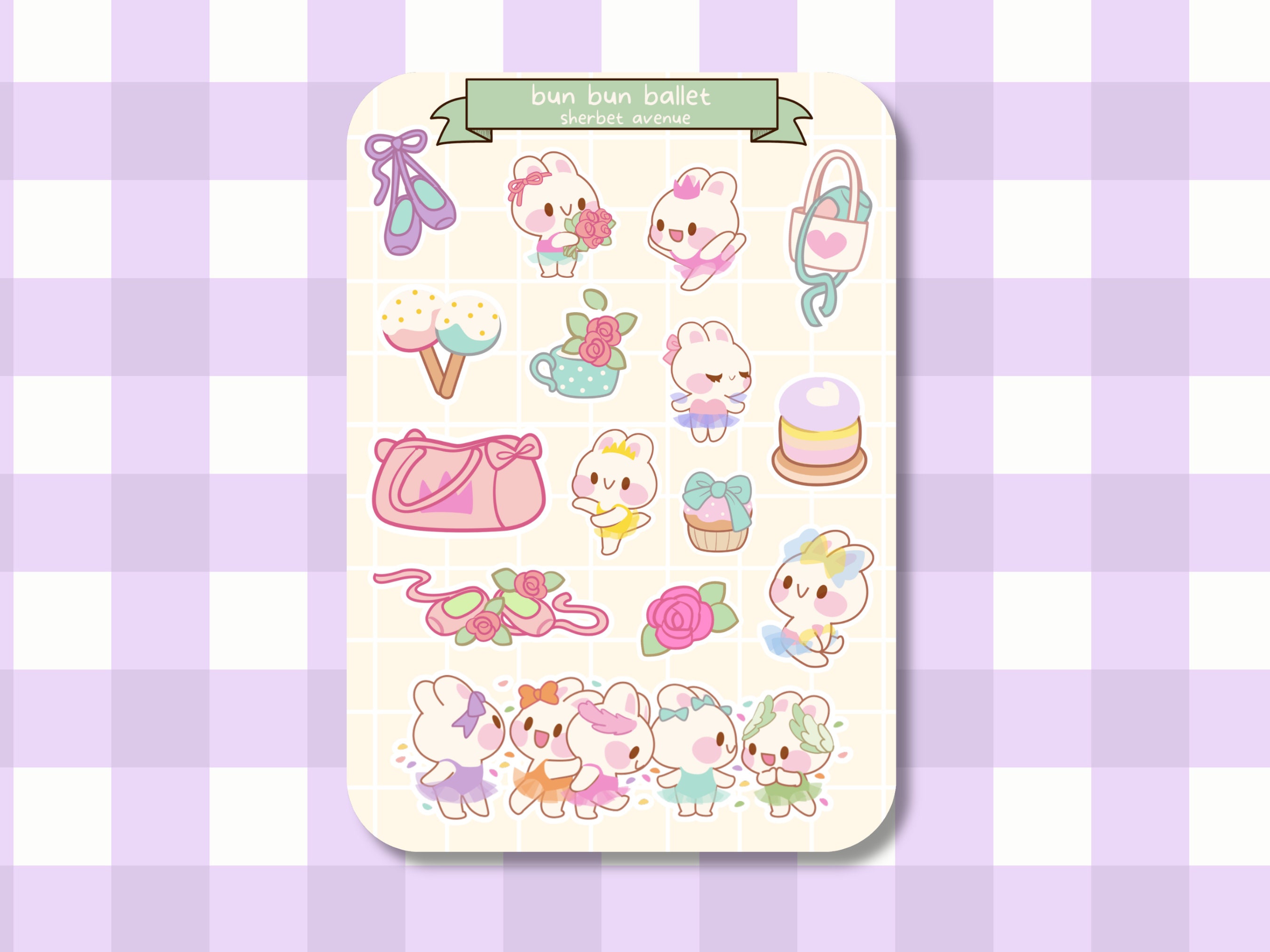 Cute Sticker Sheet Kawaii Sticker Pack Mini Food Stickers Handdrawn ...