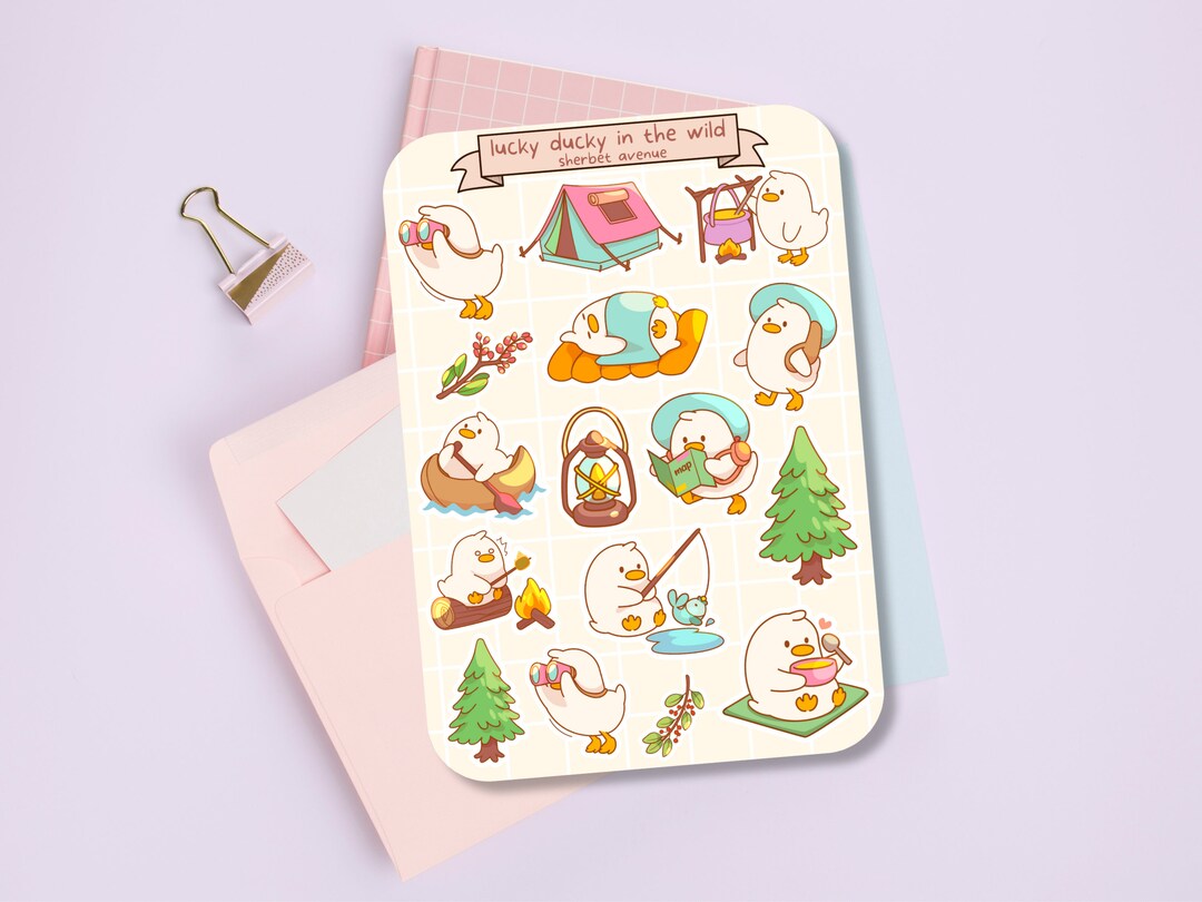 Cute Sticker Sheet - Kawaii Sticker Pack - Mini Food Stickers ...