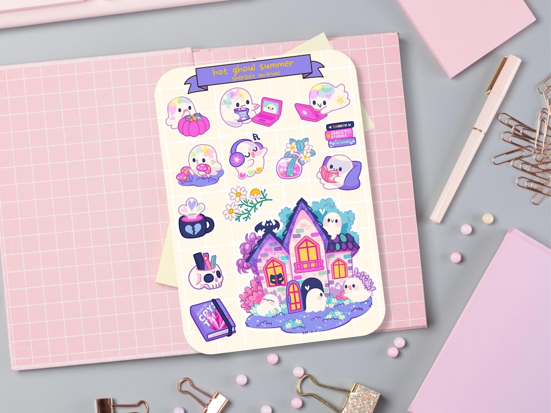 Cute Sticker Sheet - Kawaii Sticker Pack - Mini Food Stickers ...