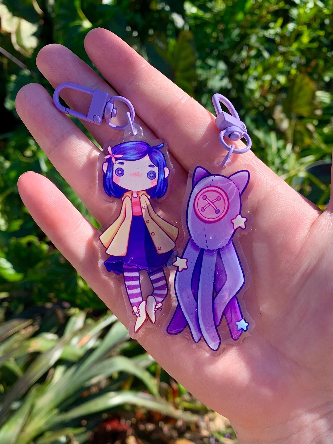 Coraline Keychains Front Side Epoxy 2.5 Inch - Etsy