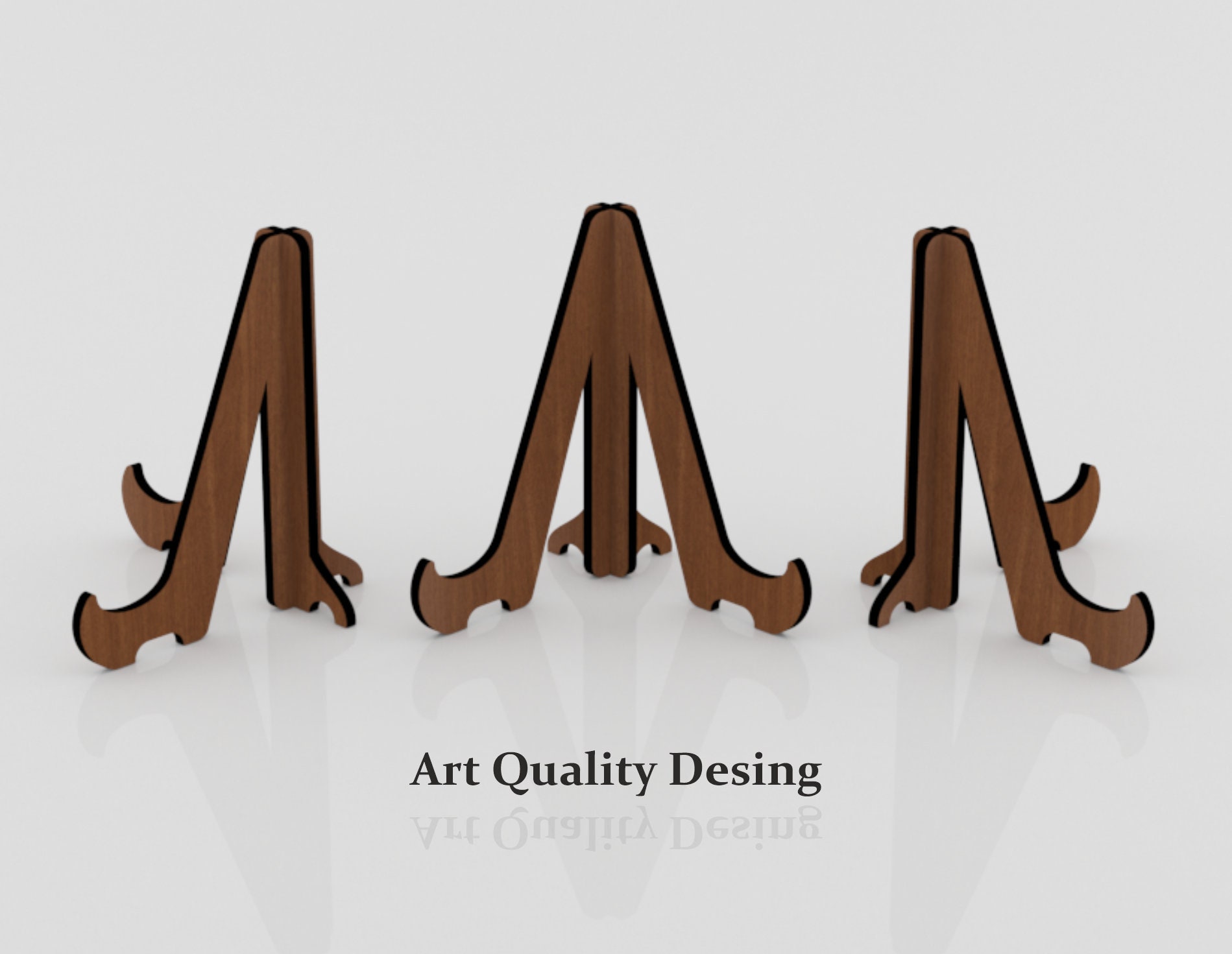 Laser Cut Easel Stand 7 Size No:2 , Plate Stand, Photo Frame Display ...
