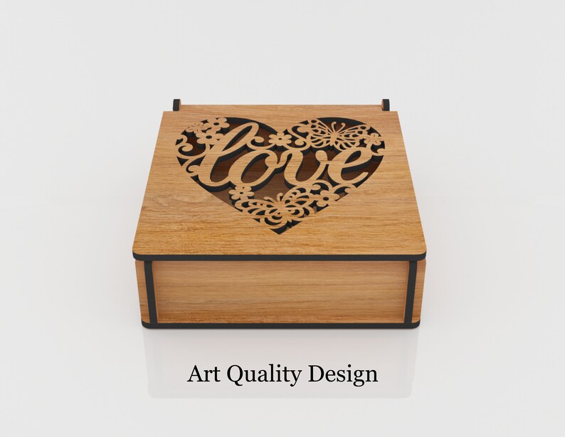 Decorative Gift Box 12 Different Patterns Laser Cutting Files, Jewelry ...