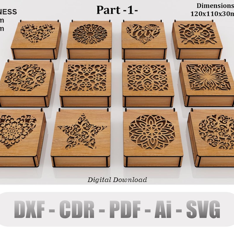 Small Christmas Trinket Box - Etsy