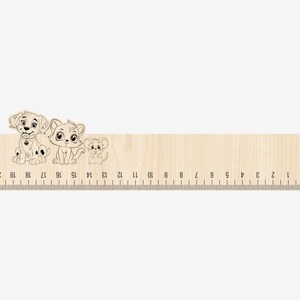 3 Different Style Ruler Laser Cutting Cm , Vector Files for Wood Laser ...