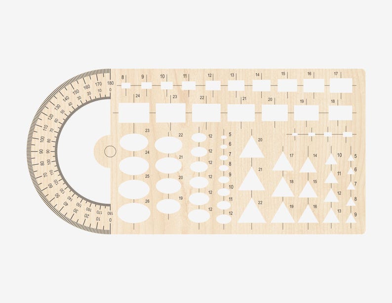 2 Different Style Technical Ruler Part1 Laser Cutting Cm, Vector Files ...